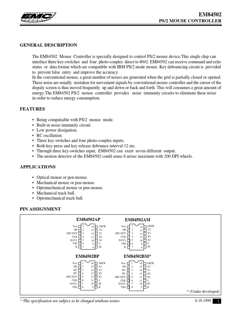 Em 8402 | PDF | Network Packet | Input/Output