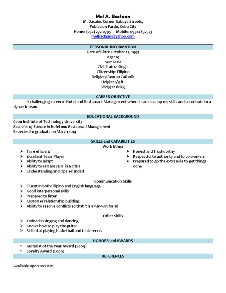 Mel Resume | PDF