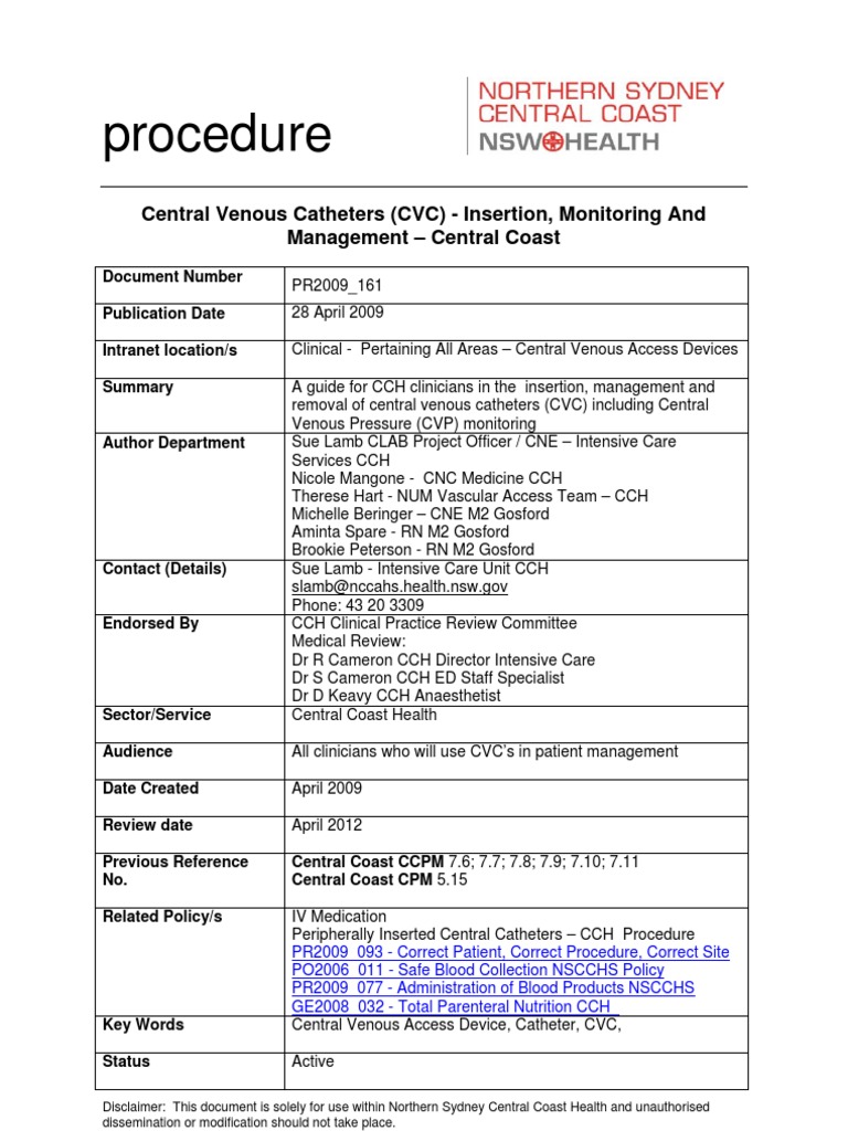 Cvp Monitoring | Intravenous Therapy | Atrium (Heart)