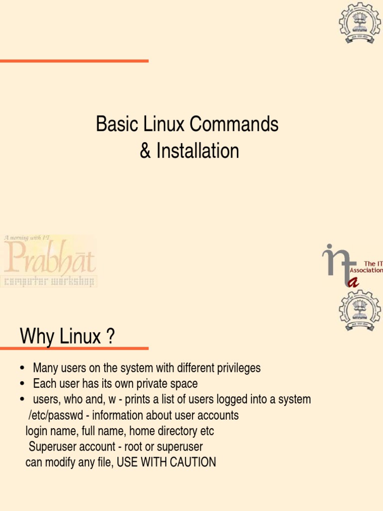 Basic Linux Commands and Installation | PDF | Command Line Interface | Linux