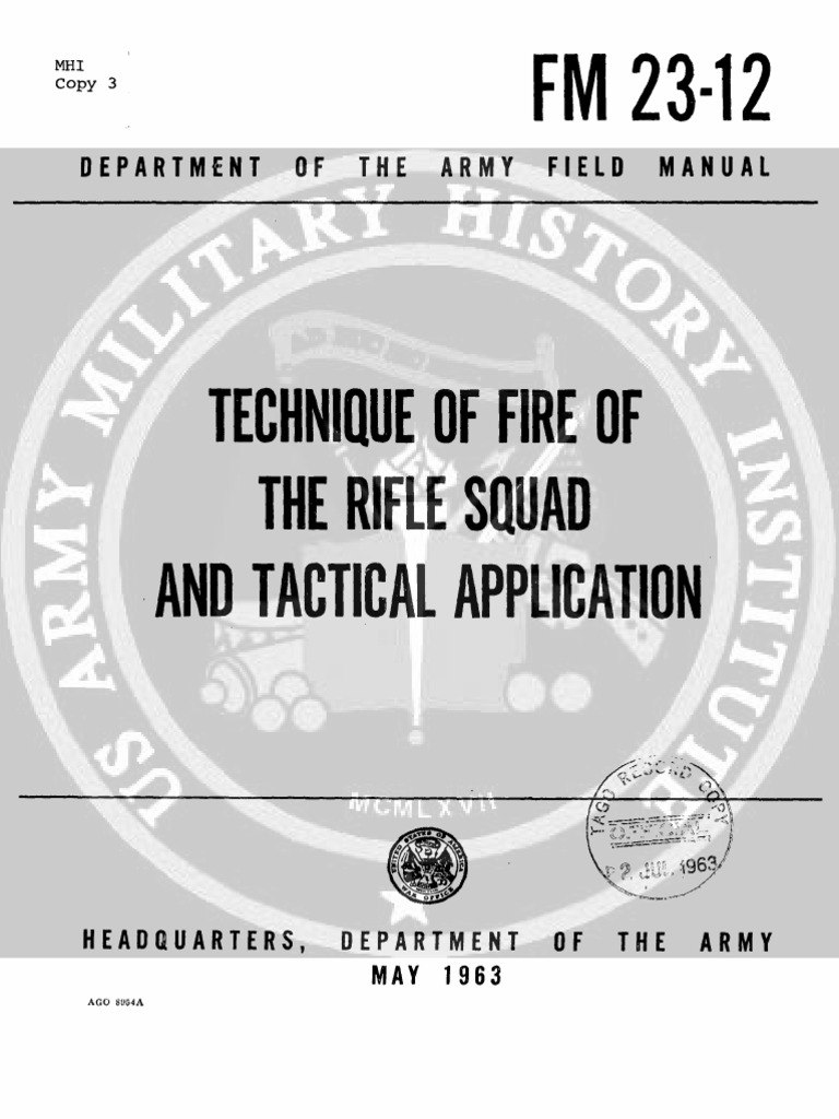 Rifle Squad Fire Tactics | PDF | Trajectory | Rifle
