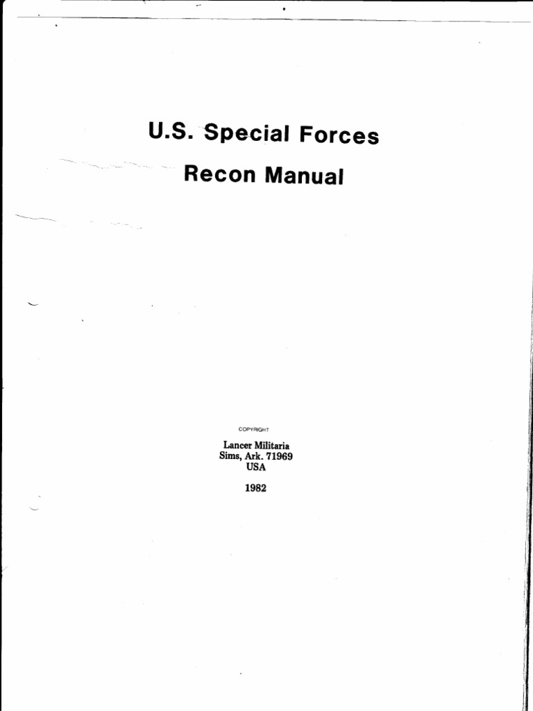 Forces Recon Manual | PDF | Helicopter | Aeronautics