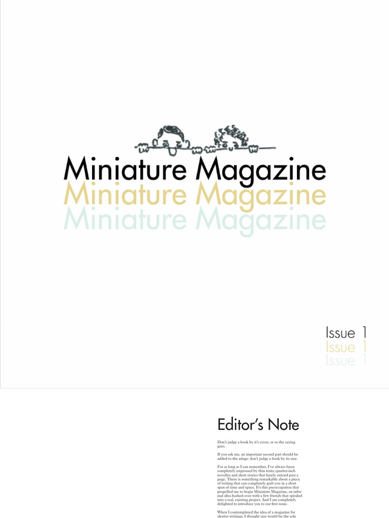 Miniature Magazine - Issue 1 | PDF | Housewife | Feminism