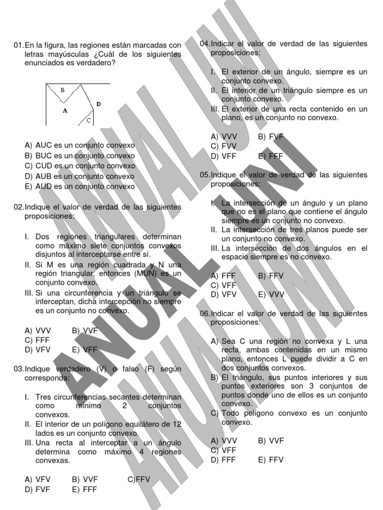 Acv Conjunto Convexo PDF | PDF | Conjunto convexo | Triángulo
