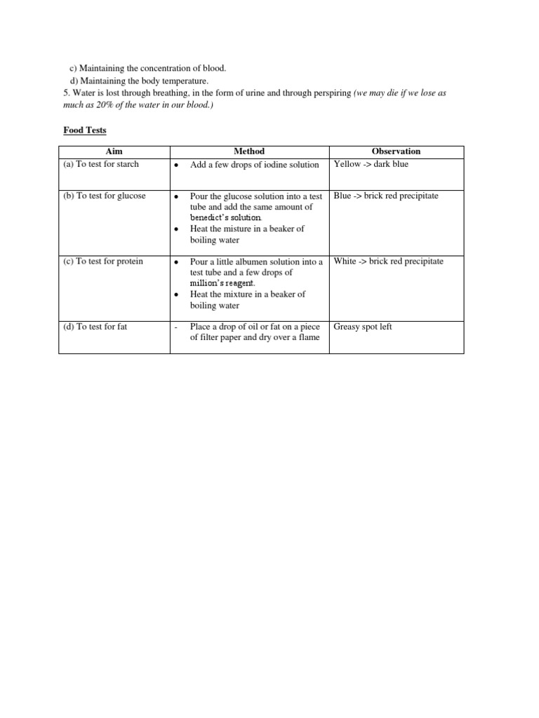 Form 2 Science Notes | Download Free PDF | Digestion | Skeleton