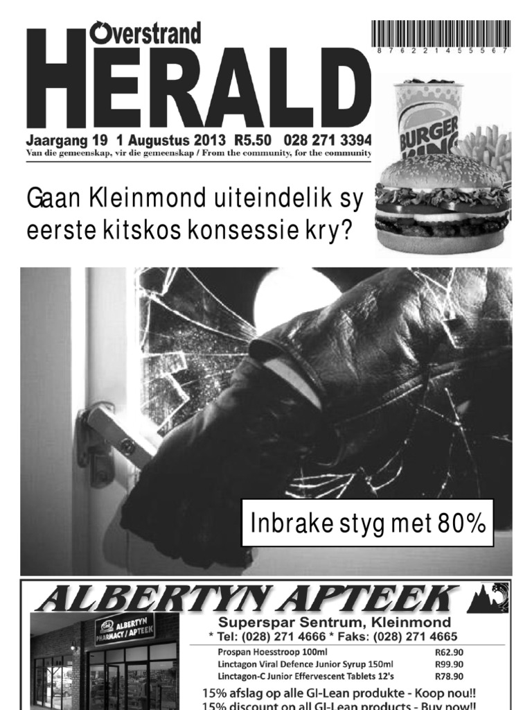 Overstrand Herald 1 Aug 2013 | PDF