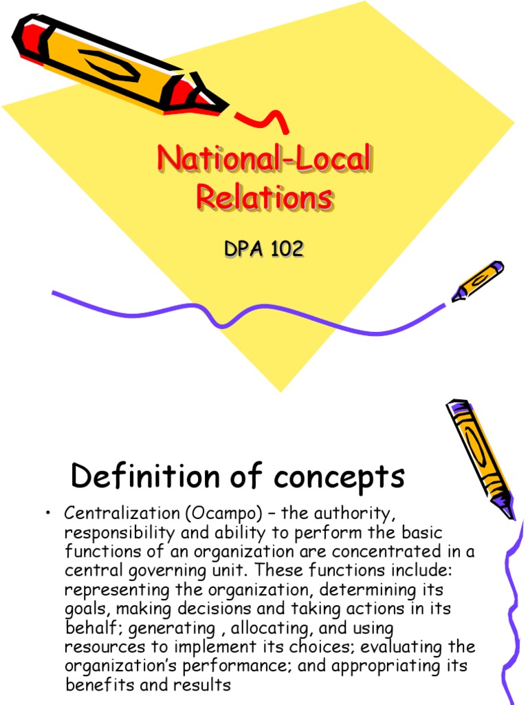National Local Relations | PDF | Devolution | Local Government