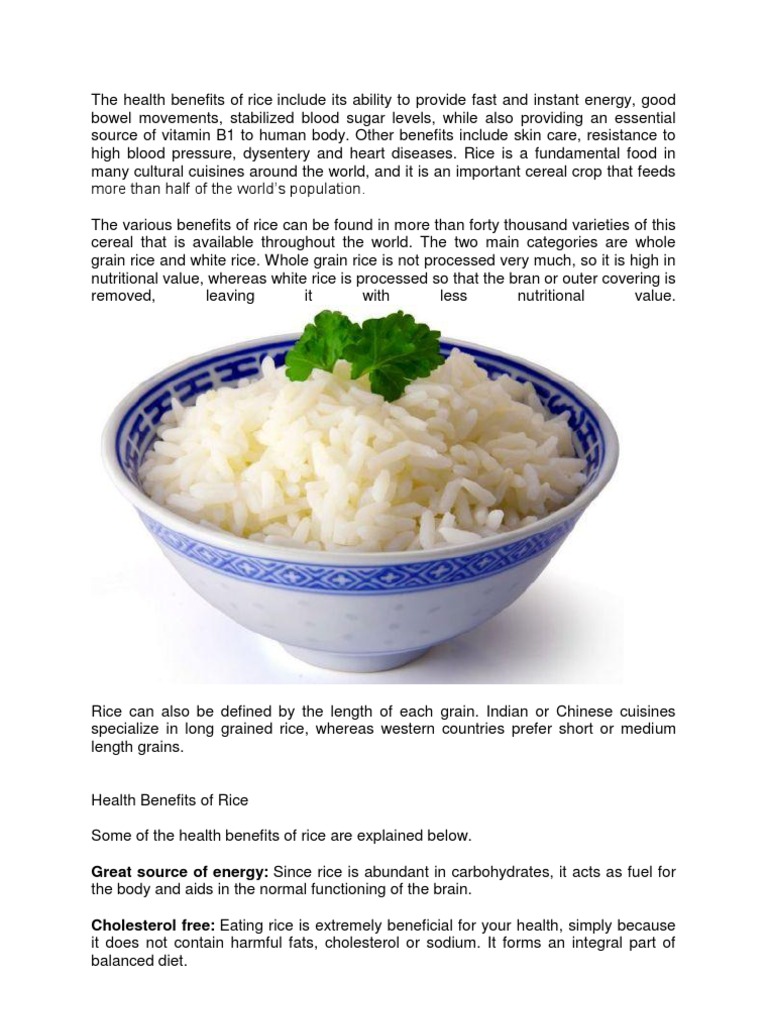 The Health Benefits of | PDF | Dietary Fiber | Diet & Nutrition