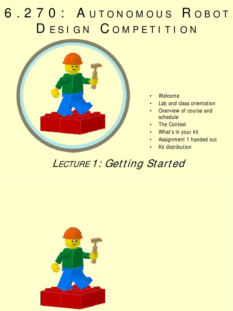 Lecture1 Slides Lecture On Slides and Robotics | PDF | Electrical ...