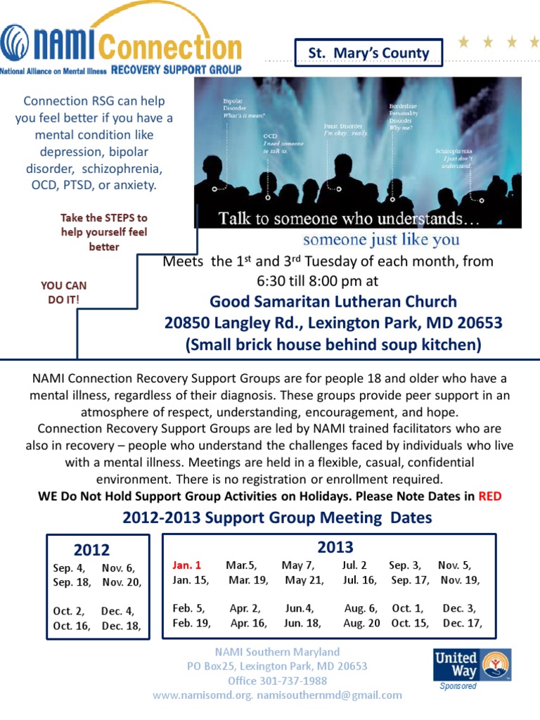 NAMI Recovery Support Group | PDF | Lifestyle