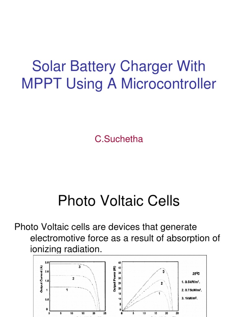 Solar Battery Charger With MPPT Using Microcontroller | PDF ...
