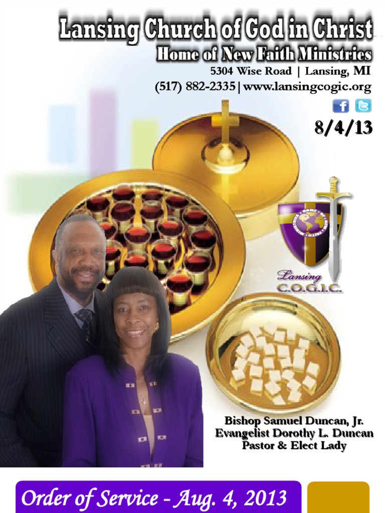 Lansing COGIC 8-4-13 Sunday Program FINAL | Download Free PDF ...