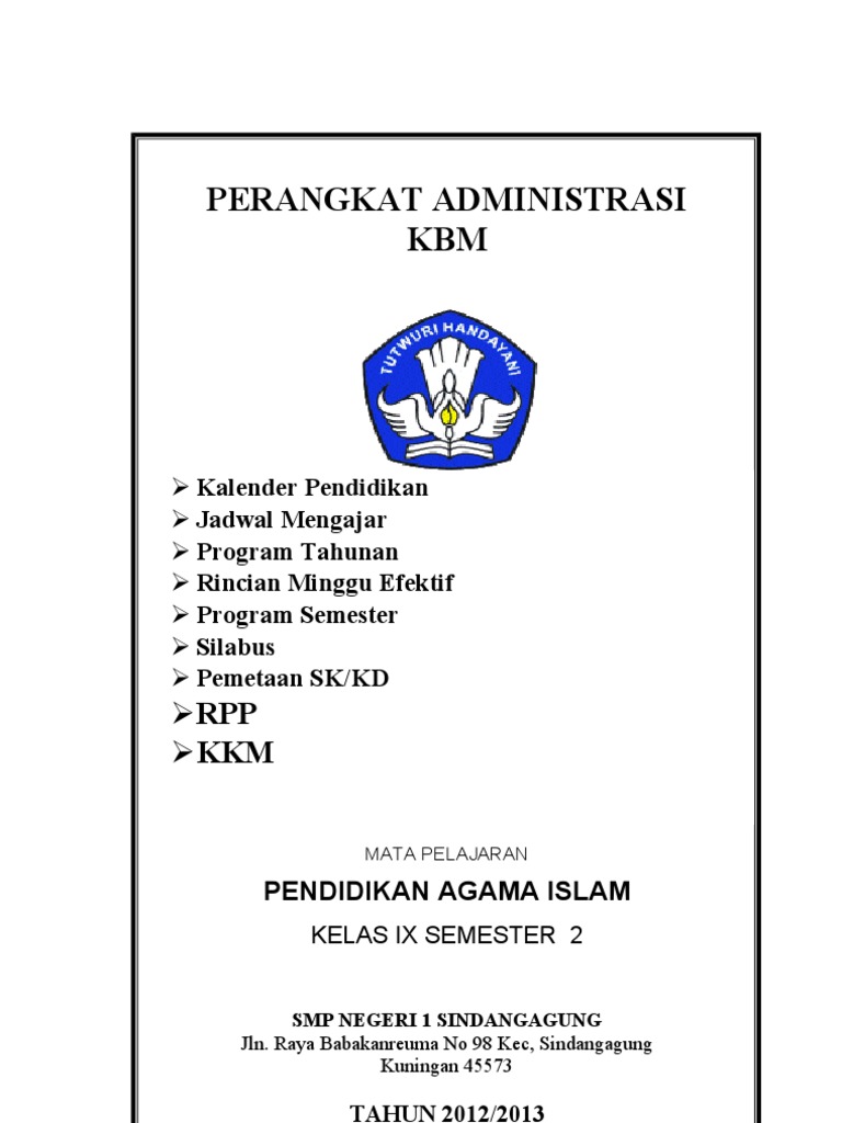 Cover RPP | PDF | Karier & Perkembangan