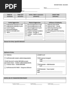 Detention Reflection Sheet | PDF