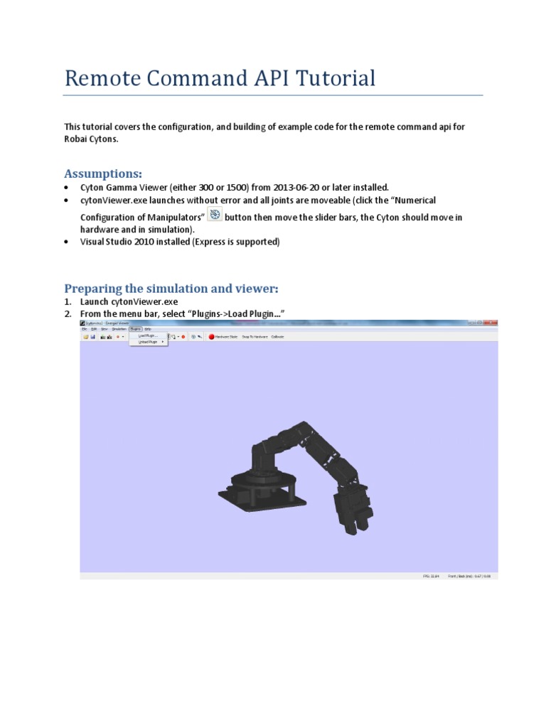 Remote Command API Tutorial | PDF | Server (Computing) | Application ...