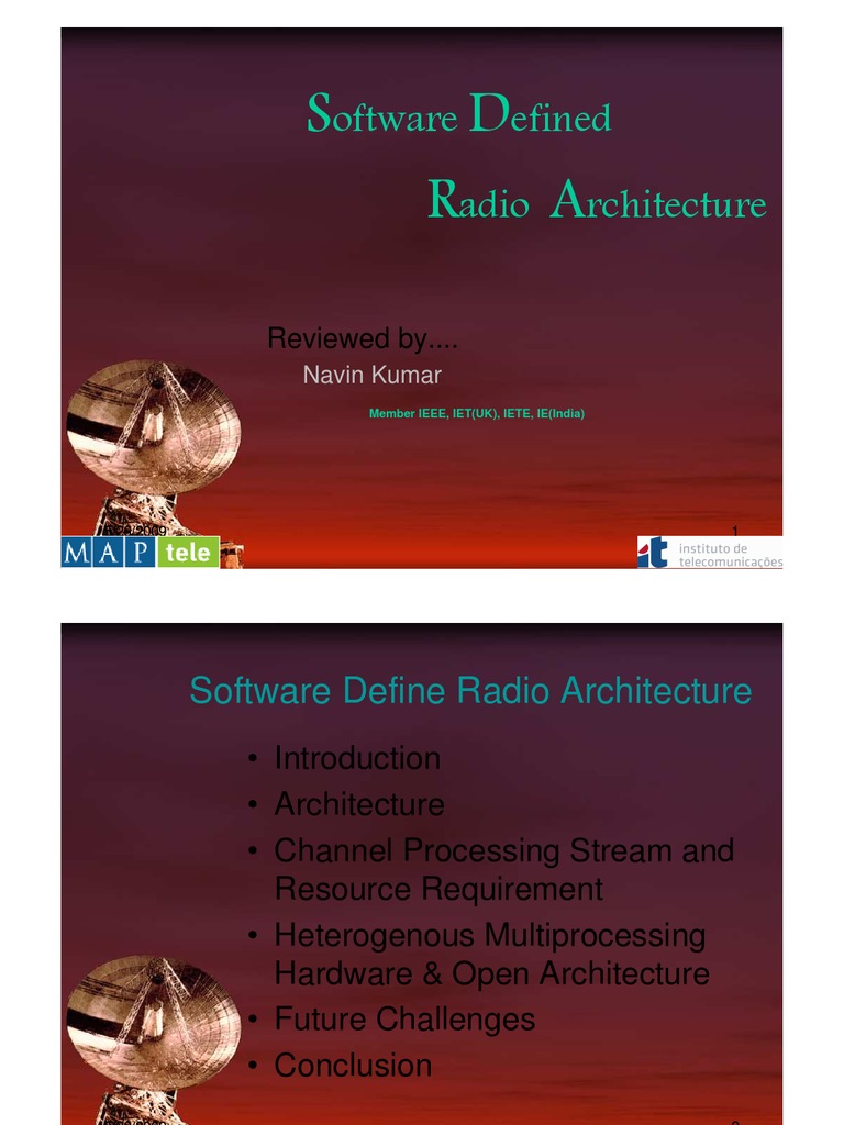 S D R A: Oftware Efined | PDF | Software Defined Radio | Modulation