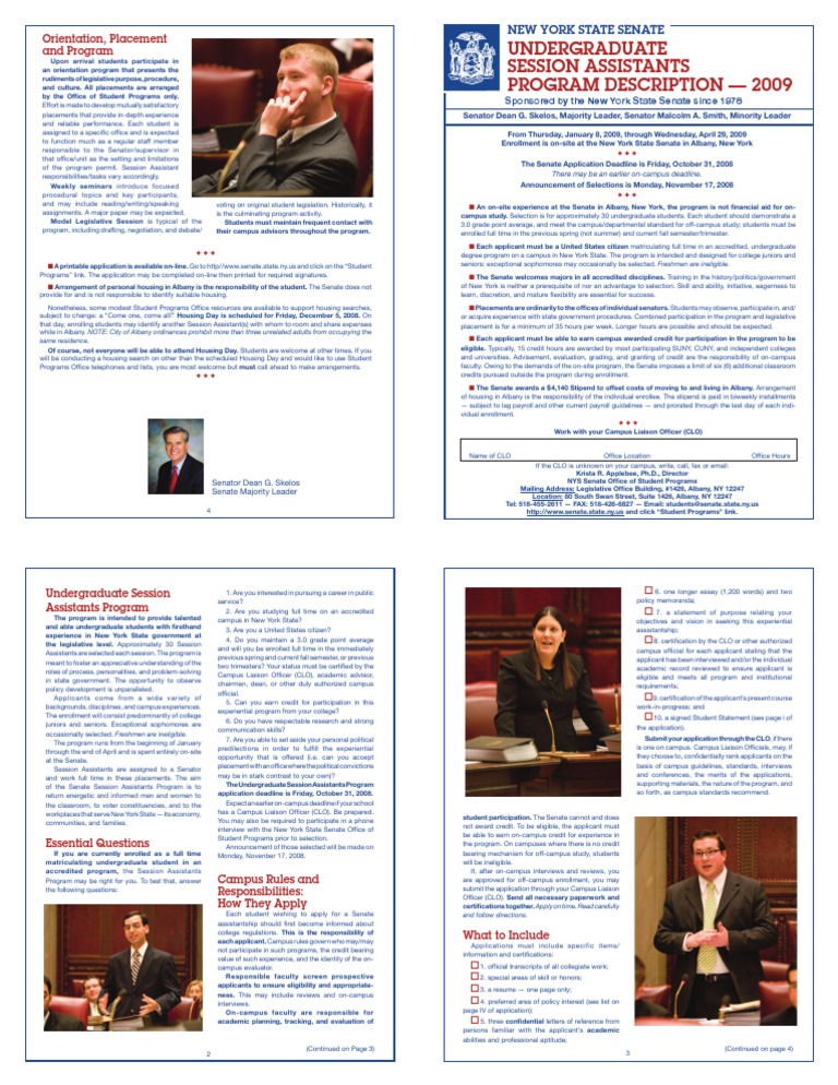 2009 USA Program Description | PDF | Students | Academic Term