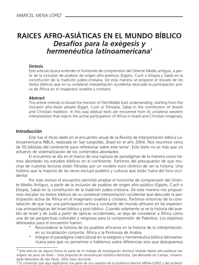 Raíces Afro-Asiáticas en la Biblia | PDF | Egipto | África