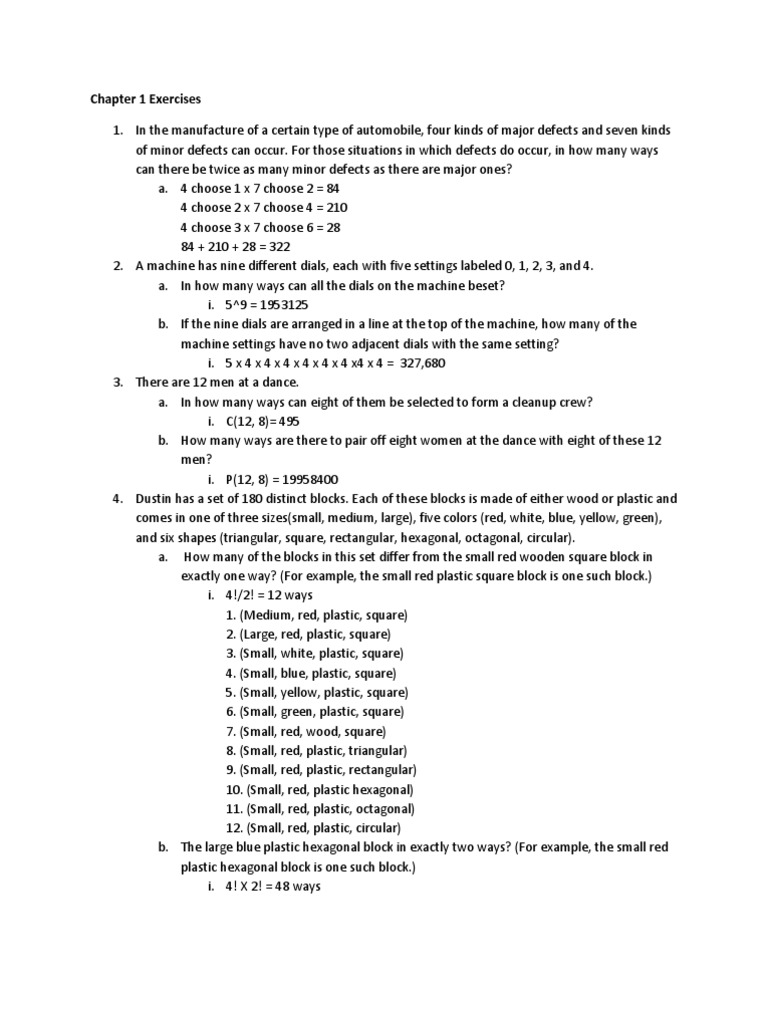 Week 1 Exercises | PDF | Teaching Mathematics | Science