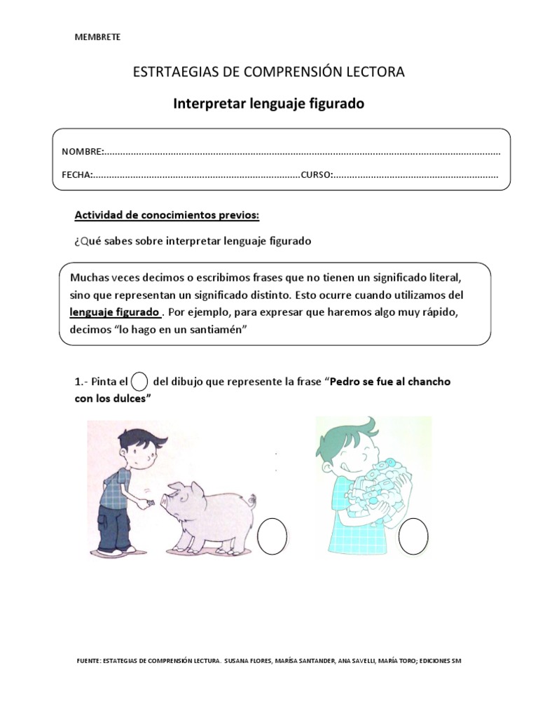 Estrategias para Interpretar Lenguaje Figurado | PDF