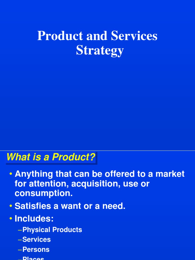 Product and Service Strategy Overview | PDF | Brand | Product (Business)