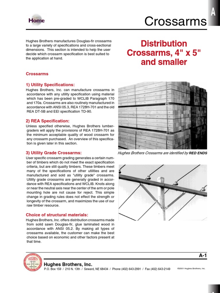Section A - Crossarms and Dead End Assemblies | PDF | Wood | Lumber