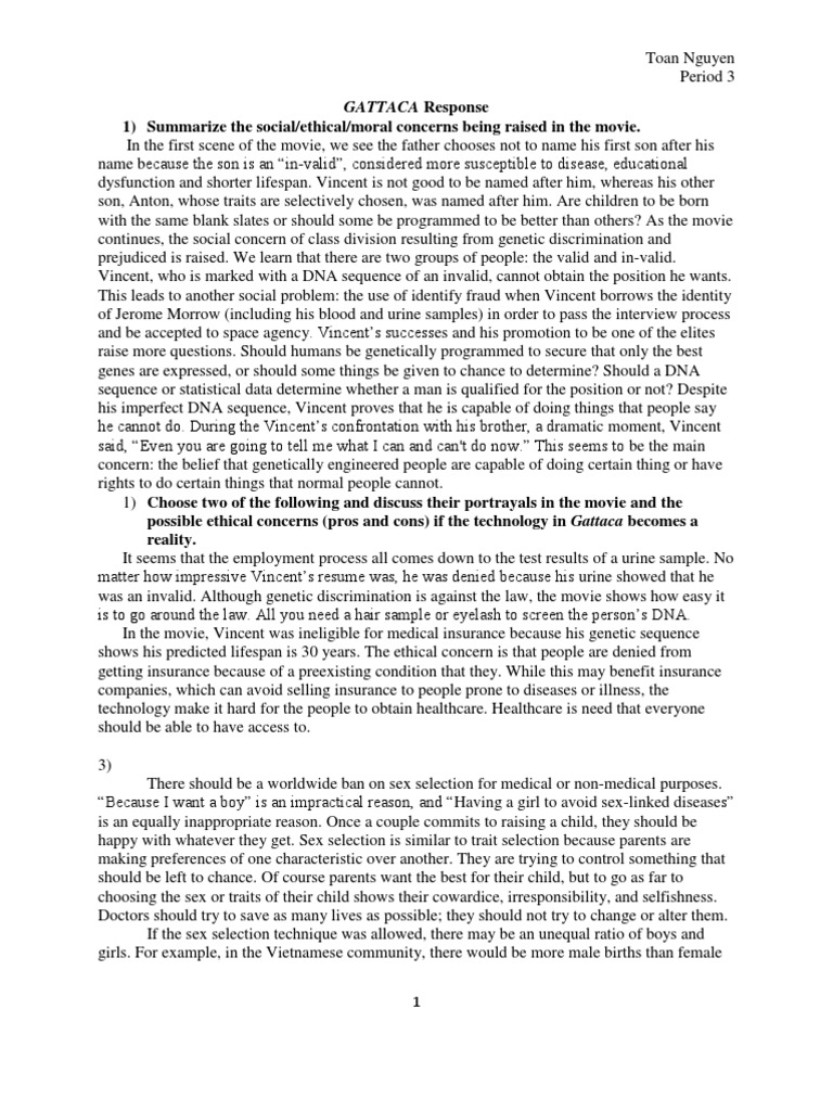 Gattaca | PDF | Stem Cell | Genetics