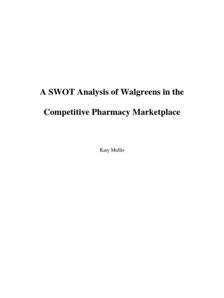 Walgreens SWOT Analysis Overview | PDF