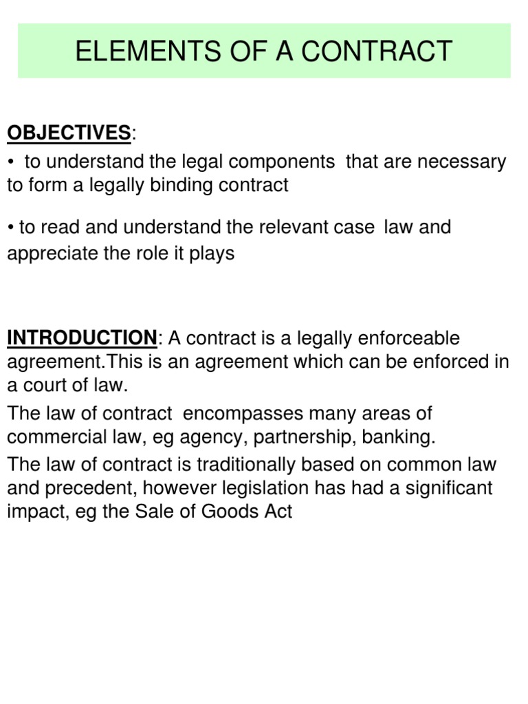 2 Introduction To Contract | PDF | Contract Law | Common Law