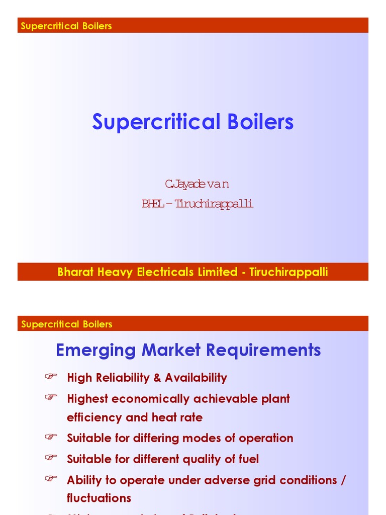 BHEL - Presentation | PDF | Boiler | Steam