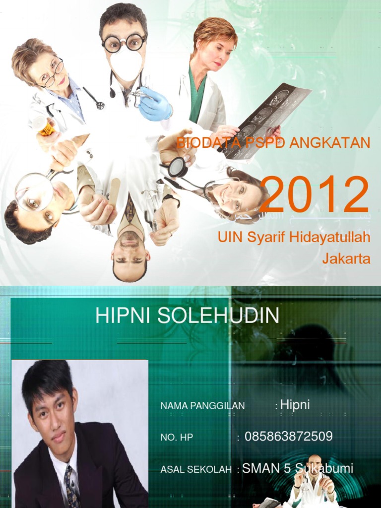 Biodata PSPD 2012 UIN Jakarta | PDF | Ilmu Sosial