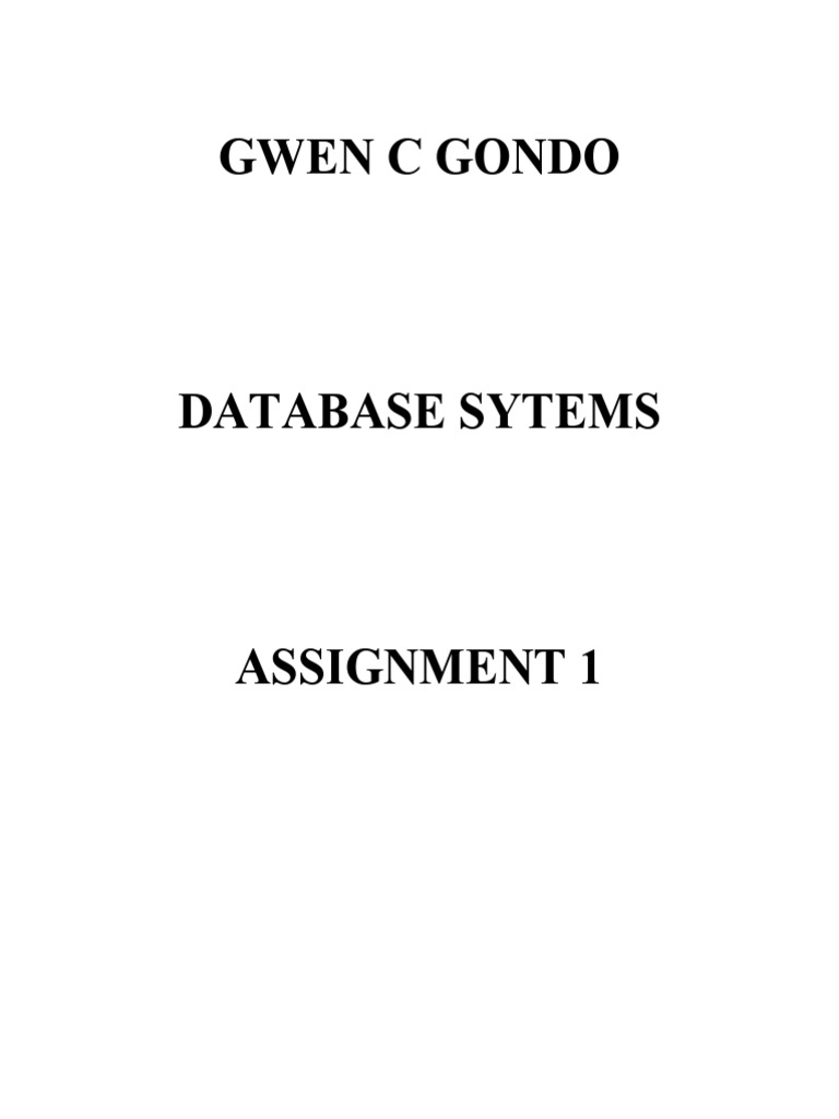Database Assignment Pdf Database Index Databases