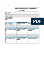 Tender Checklist | PDF | Business