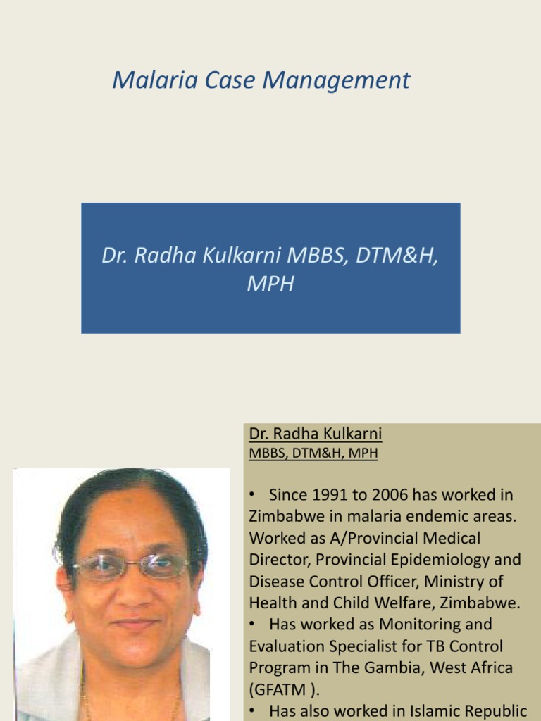 Malaria Case Management | PDF | Malaria | Plasmodium Falciparum