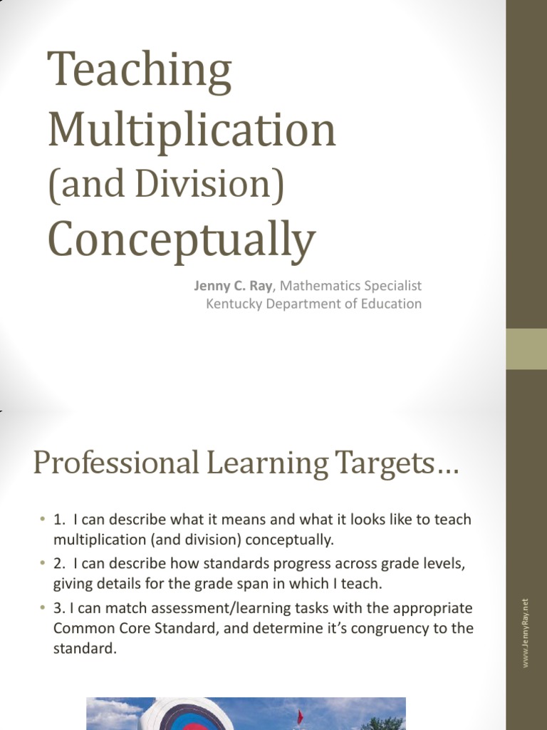 Conceptual Teaching of Multiplication & Division | PDF | Division ...