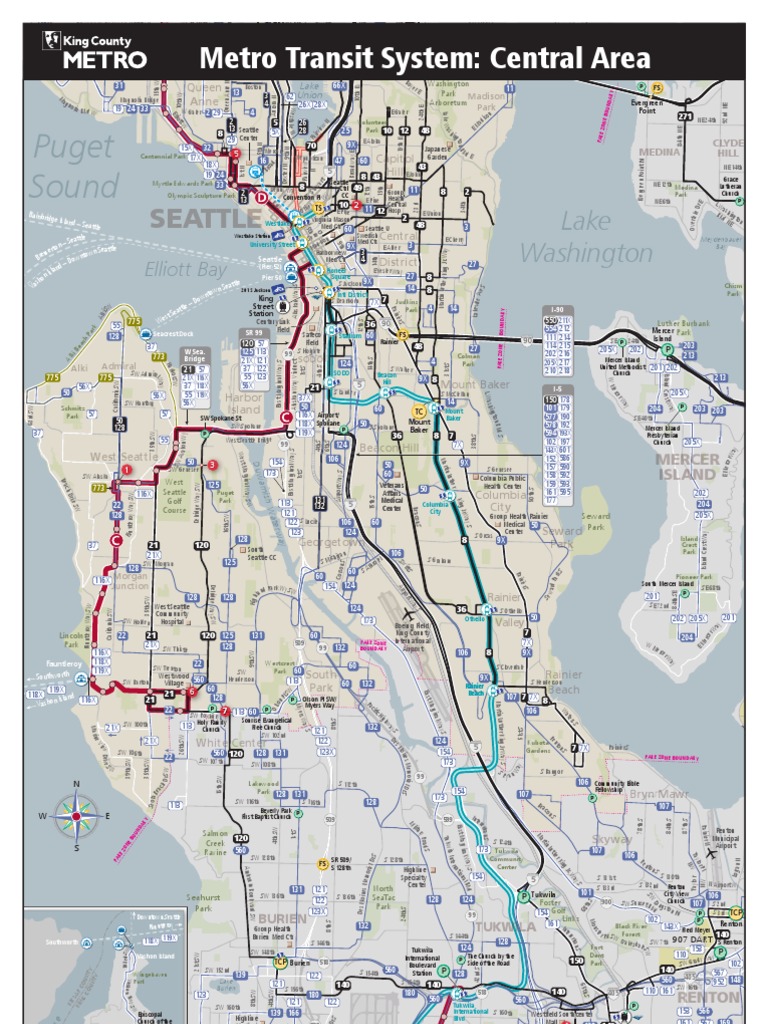 Seattle: Metro Transit System: Central Area | PDF | Seattle | Public ...