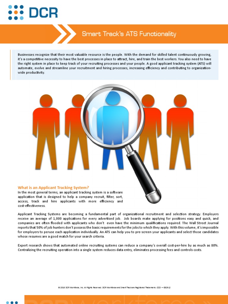 Applicant Tracking System FactSheet | PDF | Recruitment | Social Media
