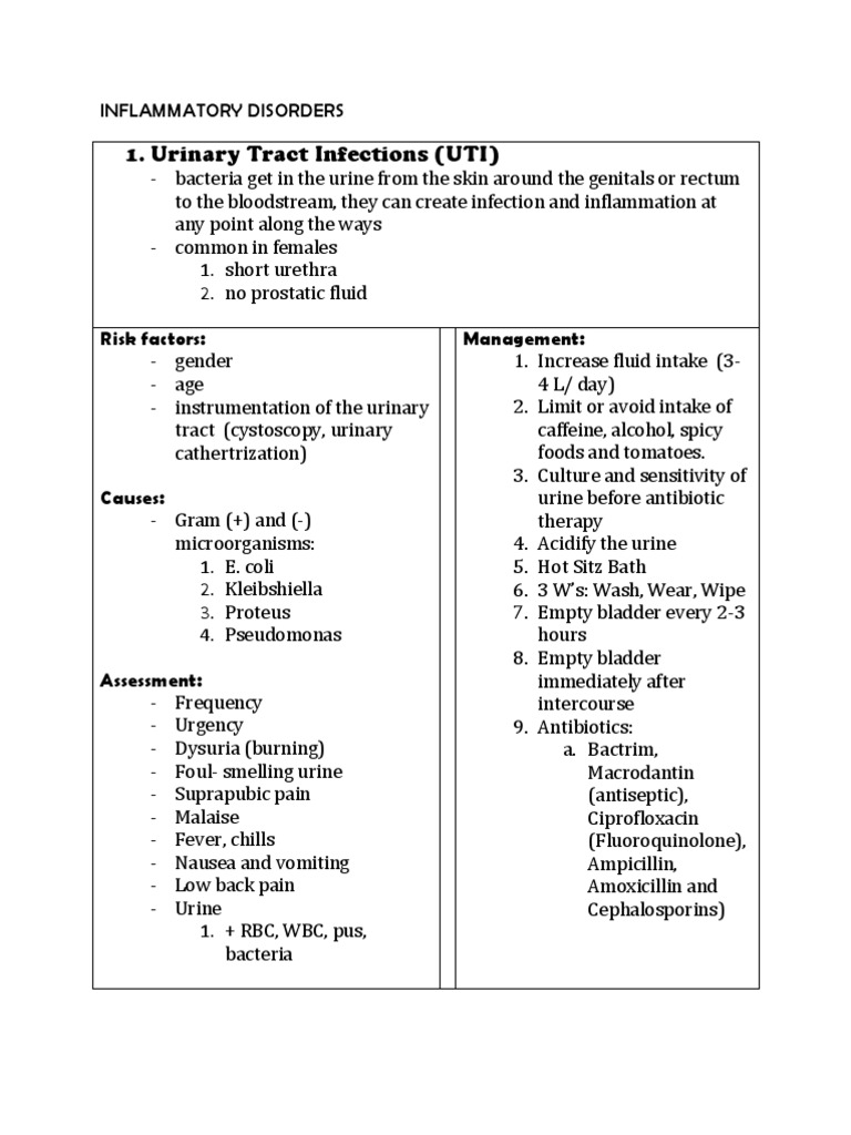 Urinary Tract Infections | PDF | Urinary Tract Infection | Urinary ...