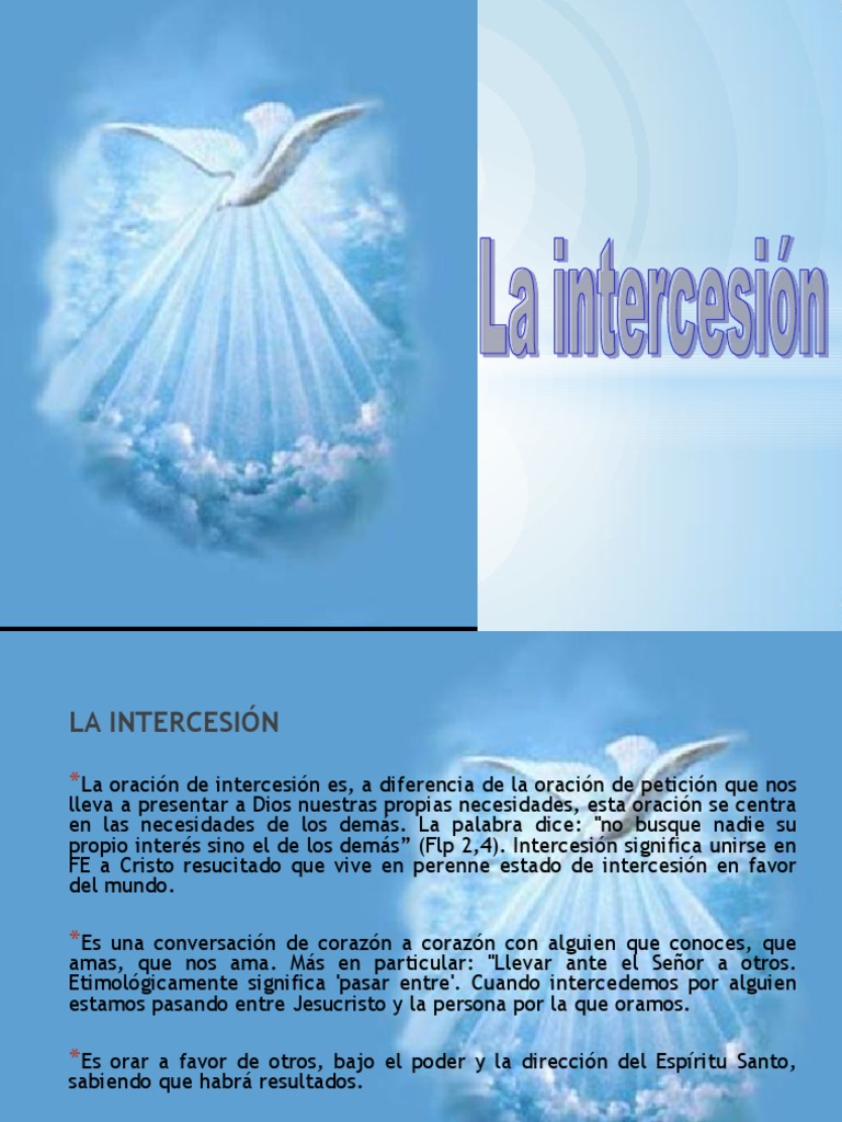 La Intercesión | PDF | Oración | Cristo (título)