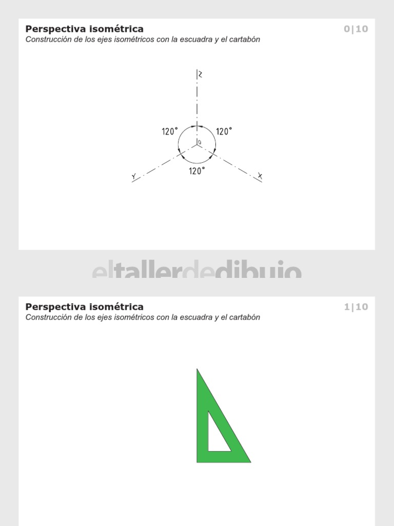 Construcción de Ejes Isométricos | PDF
