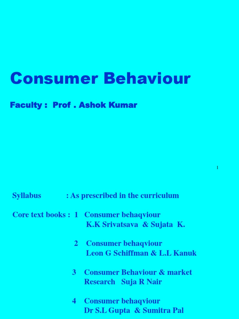 Consumer Behaviour | PDF | Extraversion And Introversion | Perception