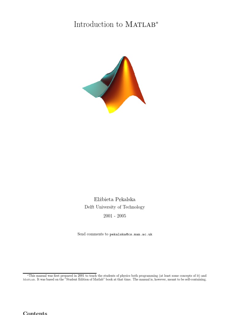 Matlab Manual | PDF | Matrix (Mathematics) | Eigenvalues And Eigenvectors