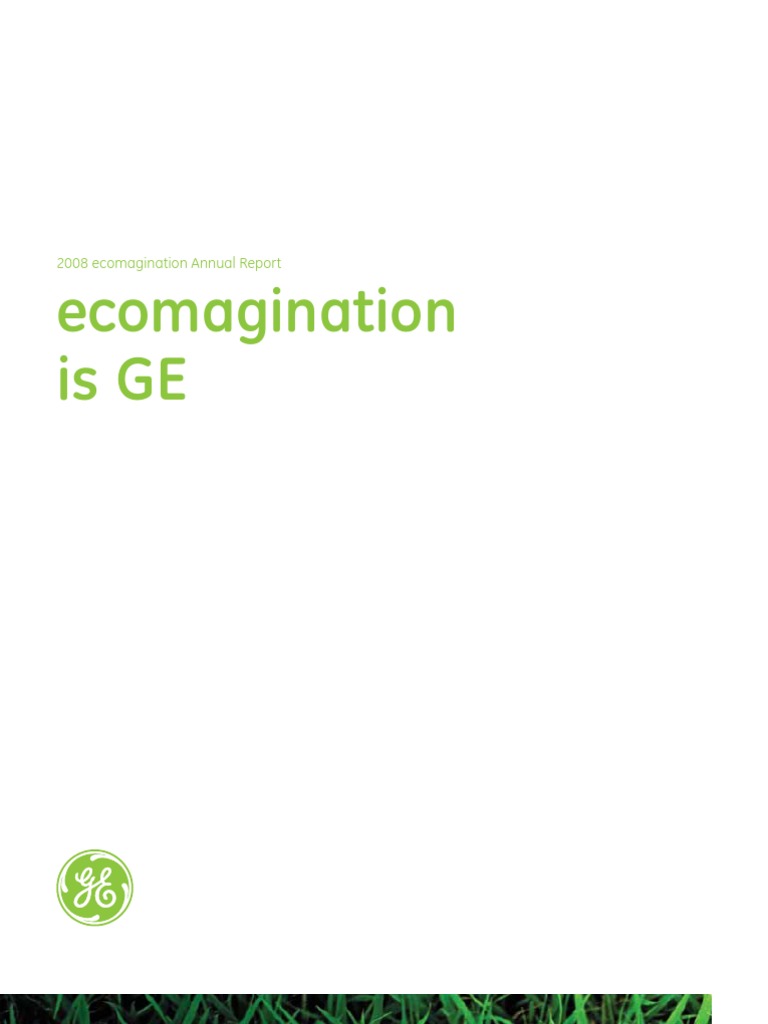 Ge 2008 Ecomagination Report | PDF | General Electric | Wind Power