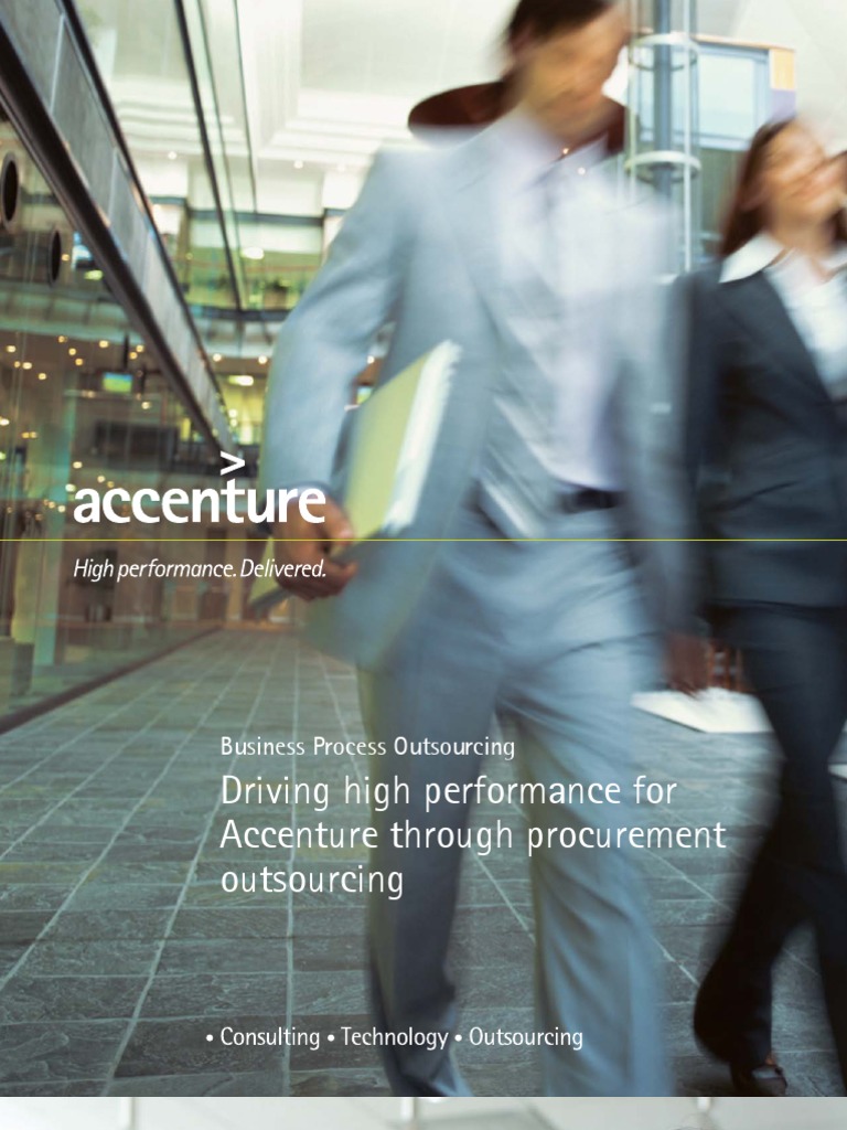 250driving High Performance For Accenture Through Procurement ...