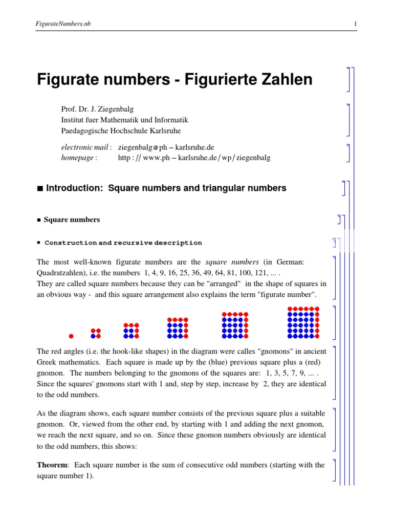 Figurate Numbers | PDF | Polygon | Triangle