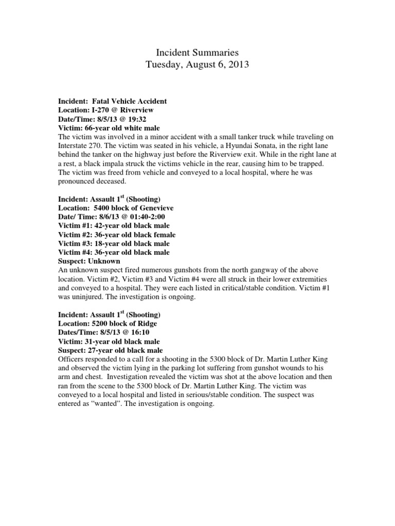 Crime Summary | PDF | Law Enforcement | Crime & Violence