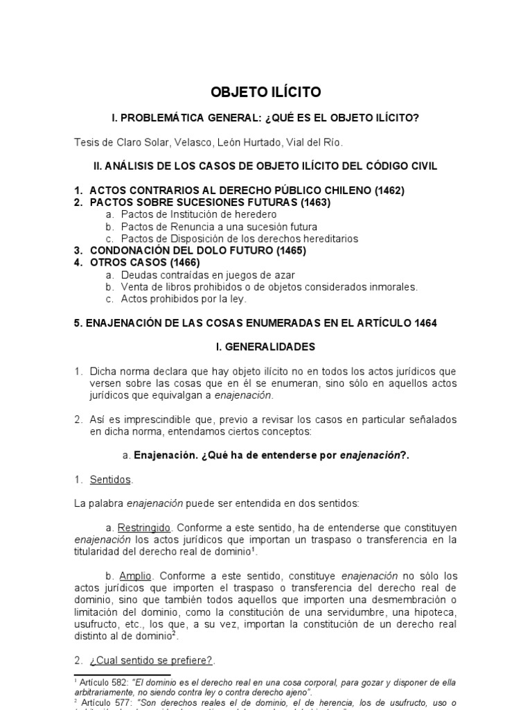 La Ilicitud Del Objeto | PDF | Propiedad | Derecho privado