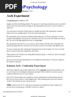 Asch, 1951 | PDF | Conformity | Experiment