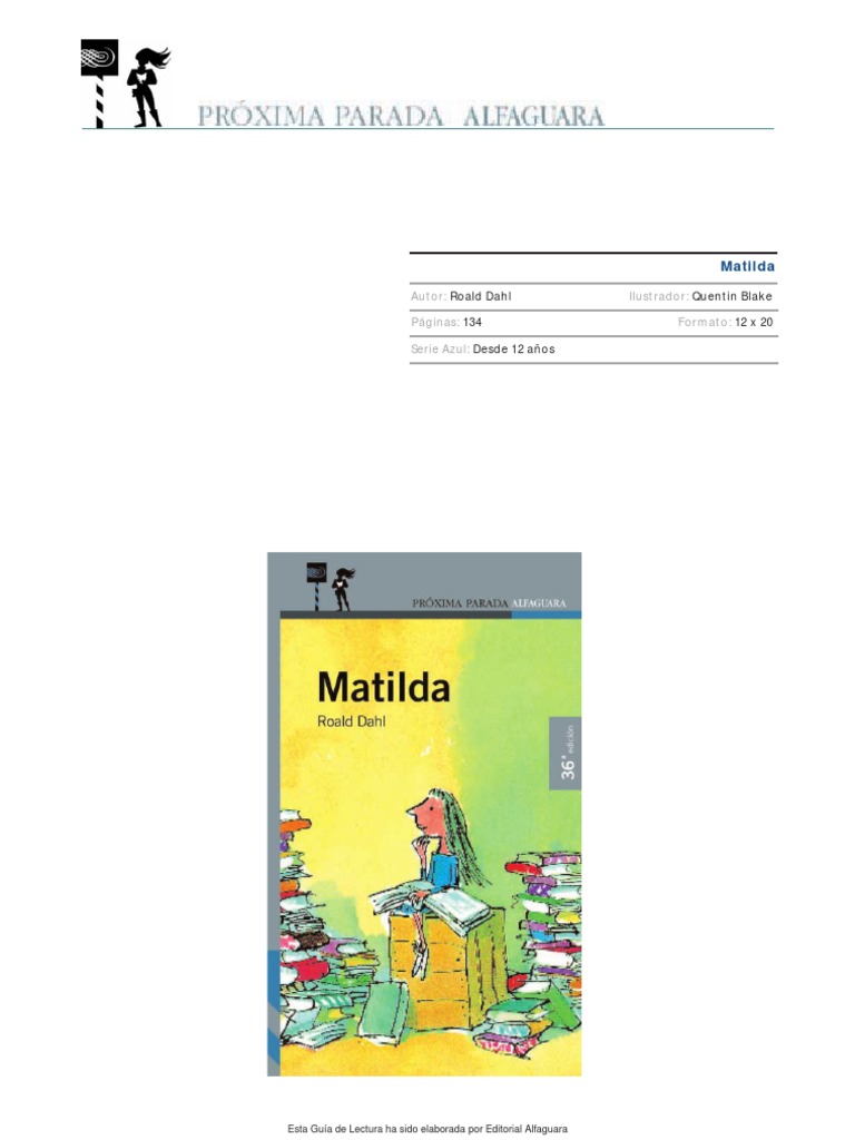 Guia Actividades Matilda | PDF