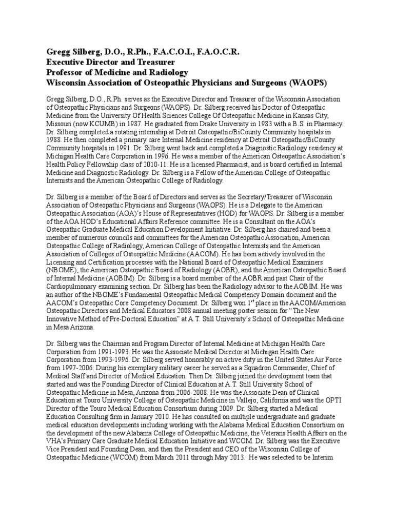 Gregg Silberg | Download Free PDF | Physician | Internal Medicine